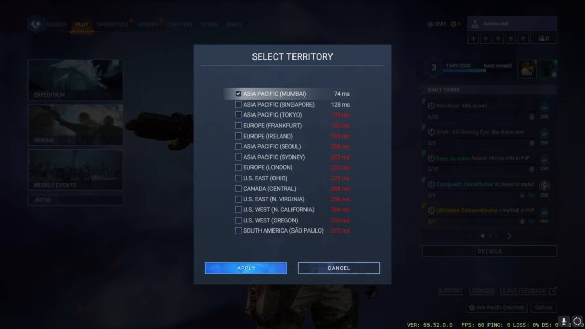 Shatterline all servers location list - Android Gram